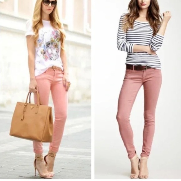 LOFT | Jeans | Loft Modern Skinny Pink Jeans Sz 432 | Poshmark